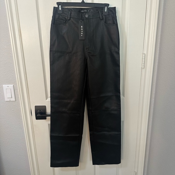 Motel Rocks | Pants & Jumpsuits | Nwt Leather Pants | Poshmark
